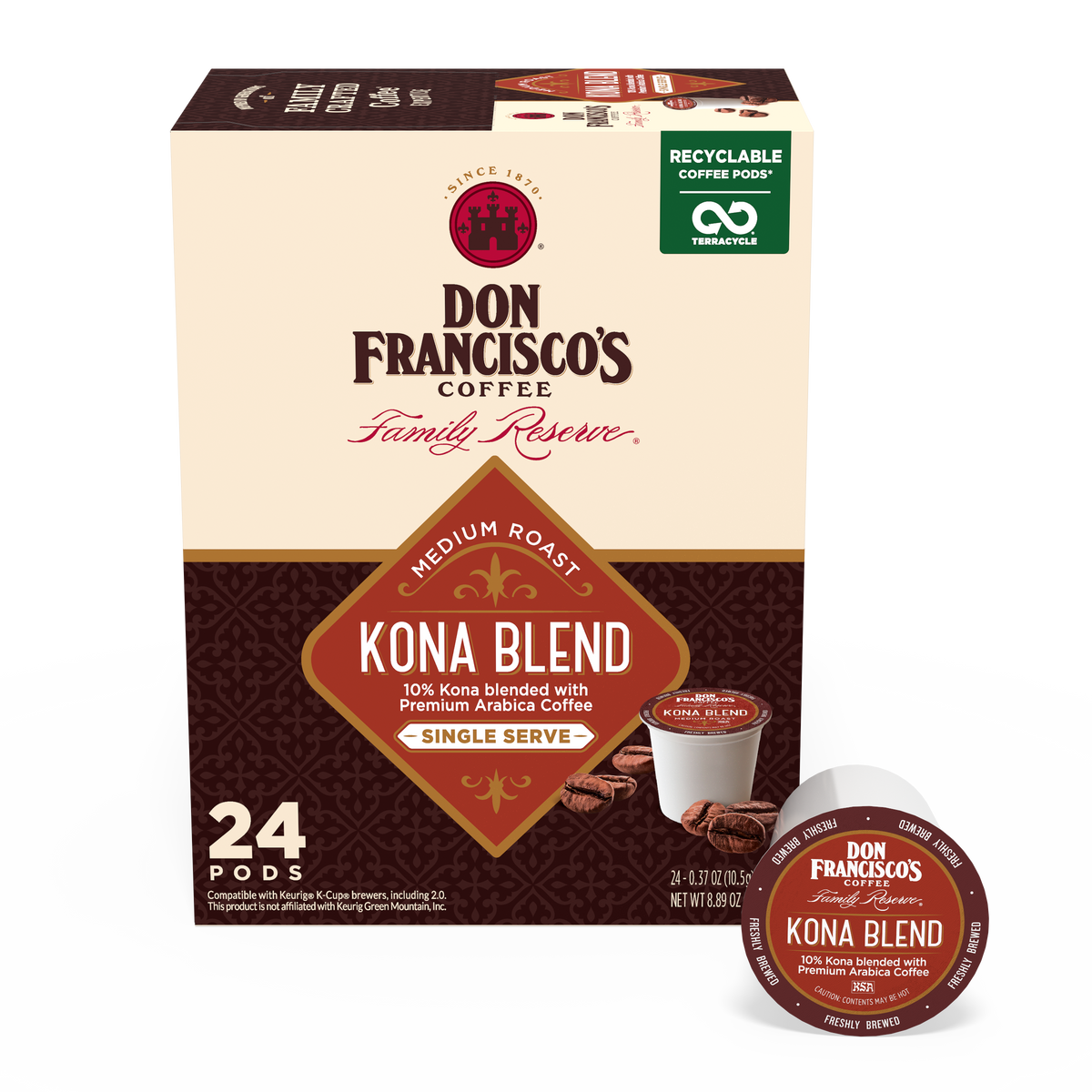 Shop Kona Blend Coffee Pods Don Francisco s Coffee